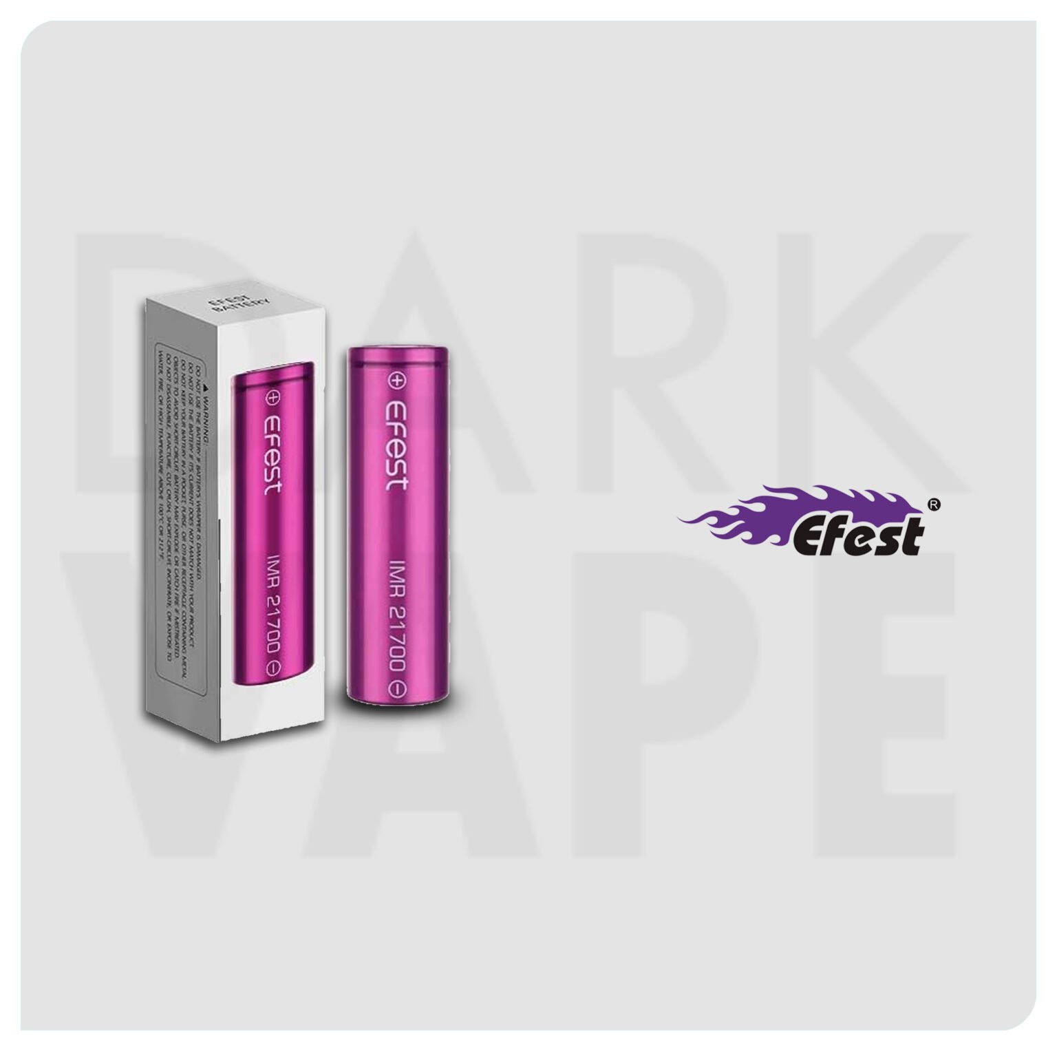 BATERÍA – 21700 – Efest – IMR 21700 – 4000MAH (30A) – (Pack x 1) – DARKVAPE